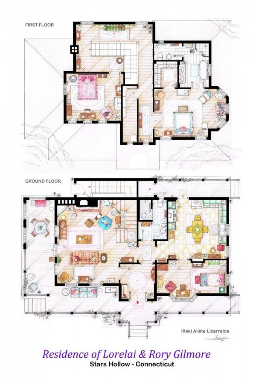 25 Perfectly Detailed Floor Plans of Homes from Popular TV Shows ...