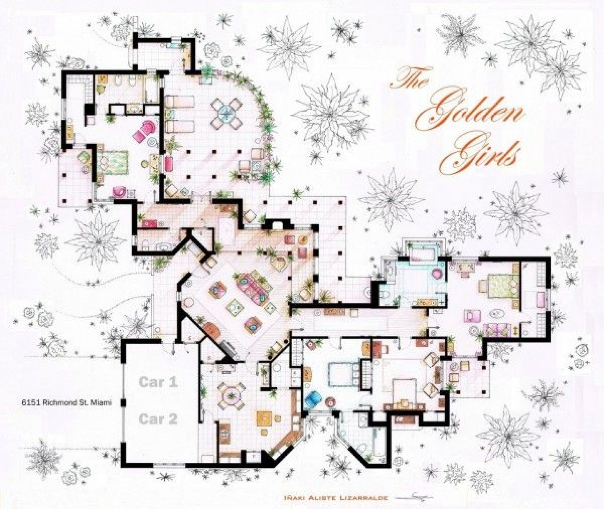25 Perfectly Detailed Floor Plans of Homes from Popular TV Shows ...