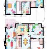 25 Perfectly Detailed Floor Plans of Homes from Popular TV Shows ...