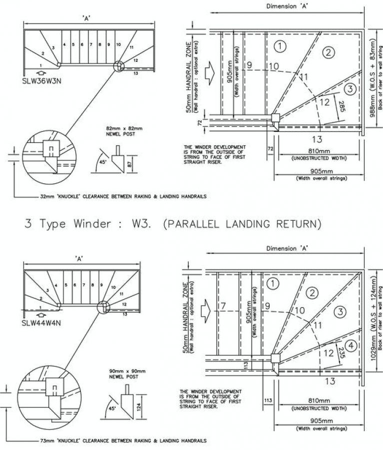 +30 Free CAD Files for Stairs Details and Layouts- Arch2O