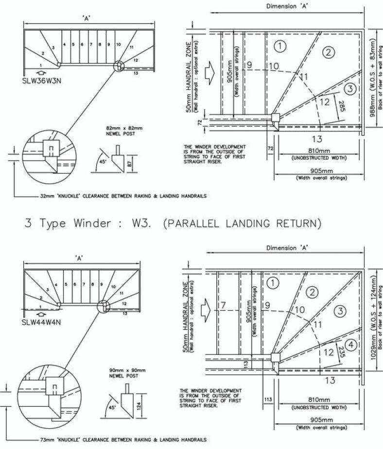 +30 Free CAD Files for Stairs Details and Layouts- Arch2O