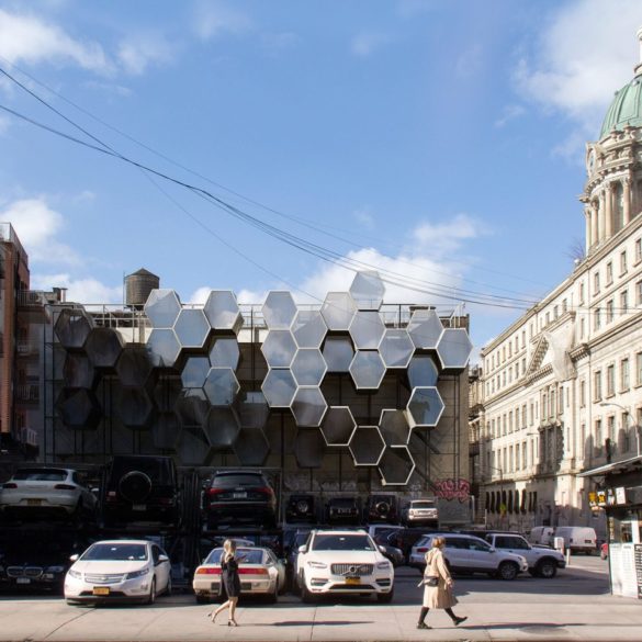 Hexagonal Housing Pods by Framlab Shelter NYC Homeless - Arch2O.com