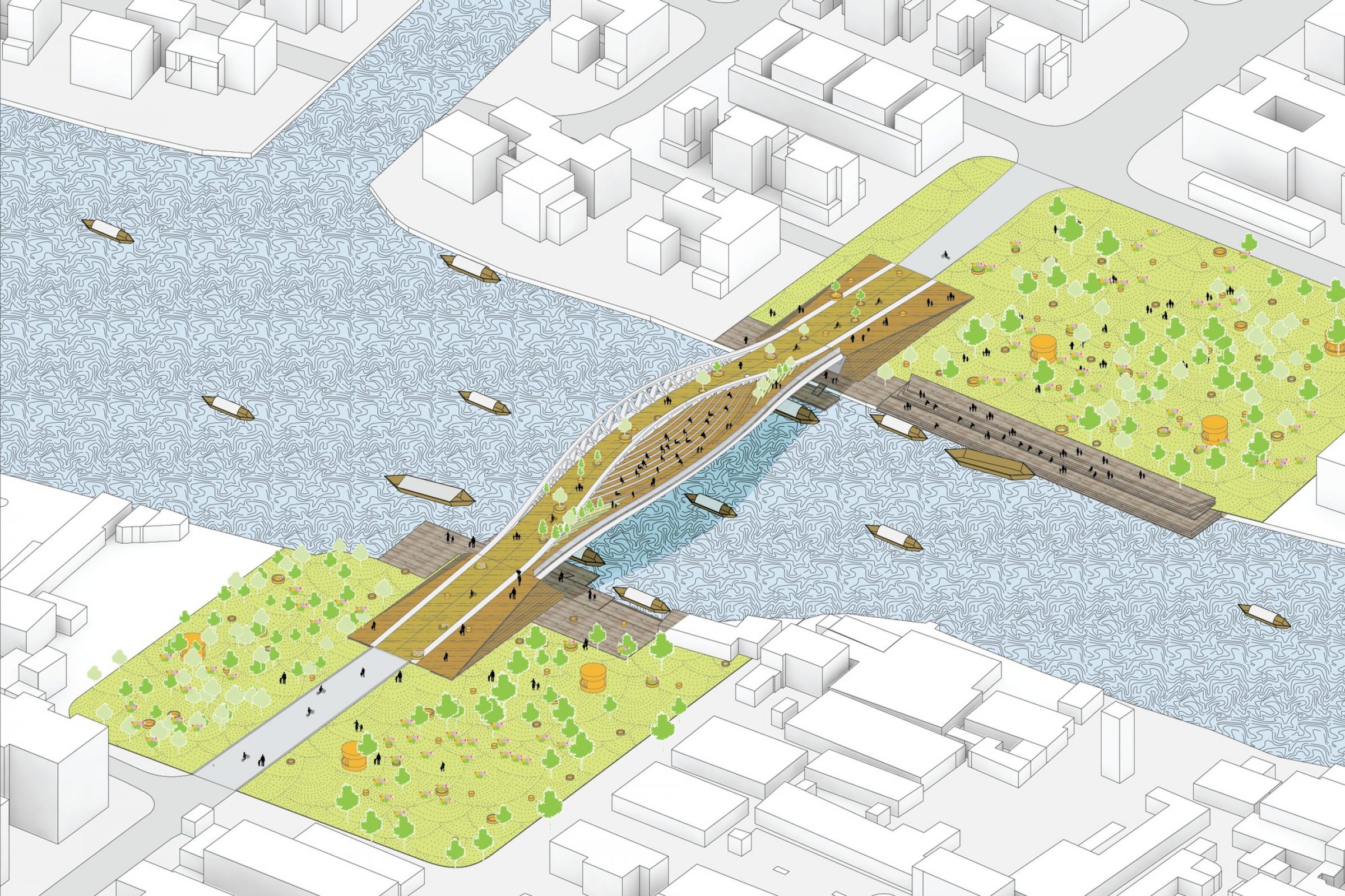 MVRDV Wins Dawn Bridge Competition: A New Dual Use Landmark in Shanghai ...