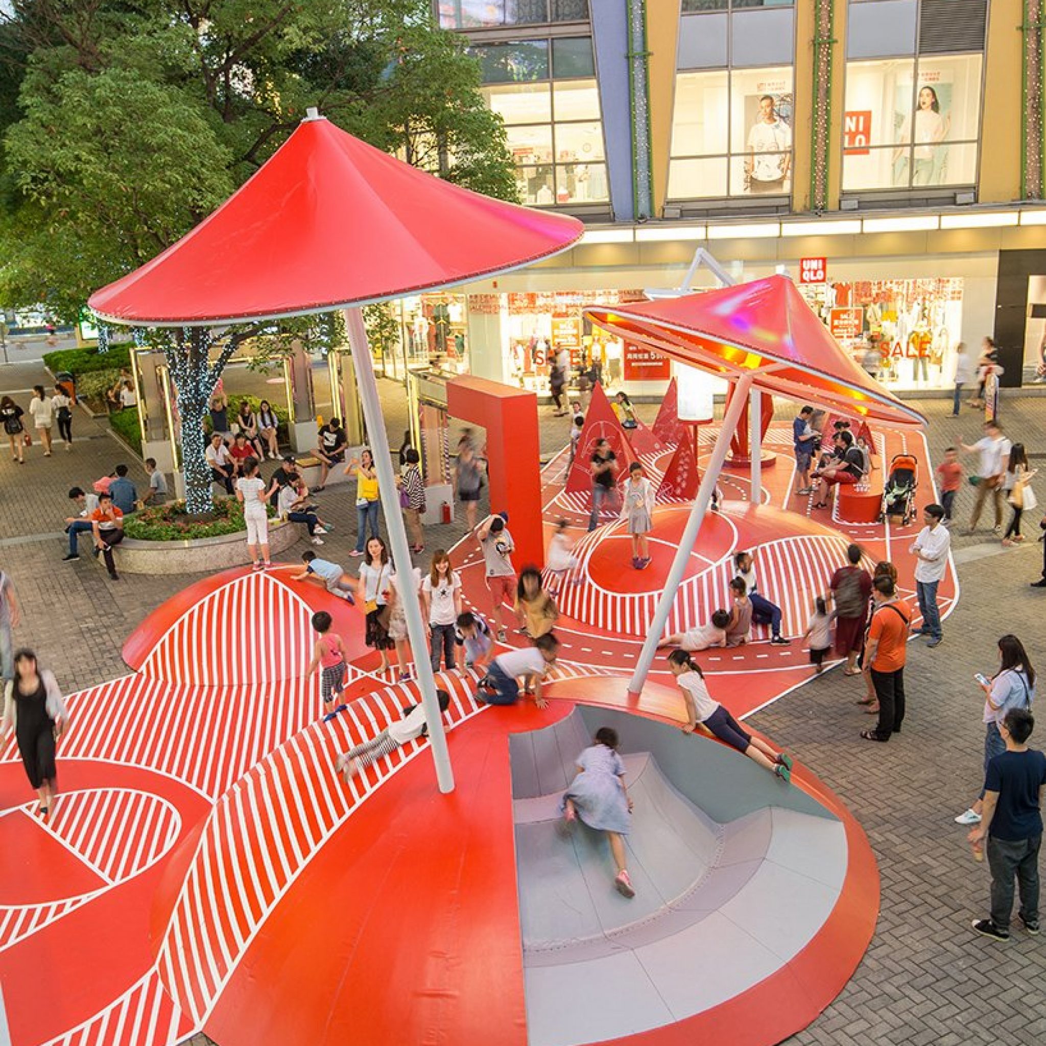 100Architects Design Vibrant Red Planet Playground in Shanghai - Arch2O.com