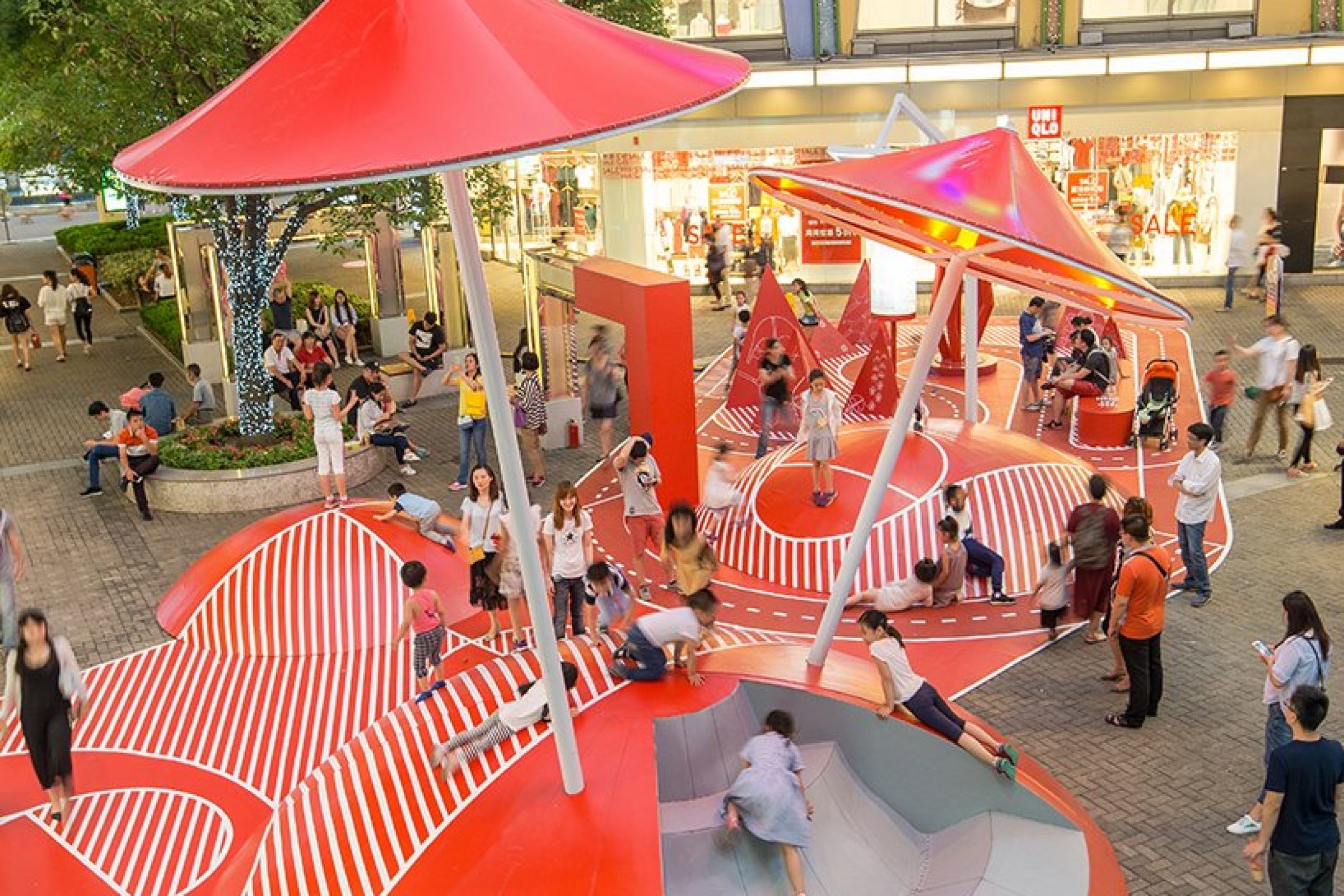 100Architects Design Vibrant Red Planet Playground in Shanghai - Arch2O.com