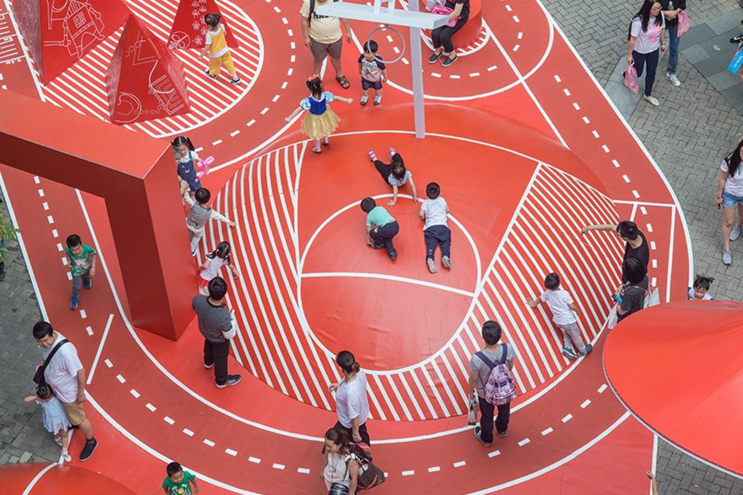 100Architects Design Vibrant Red Planet Playground in Shanghai - Arch2O.com