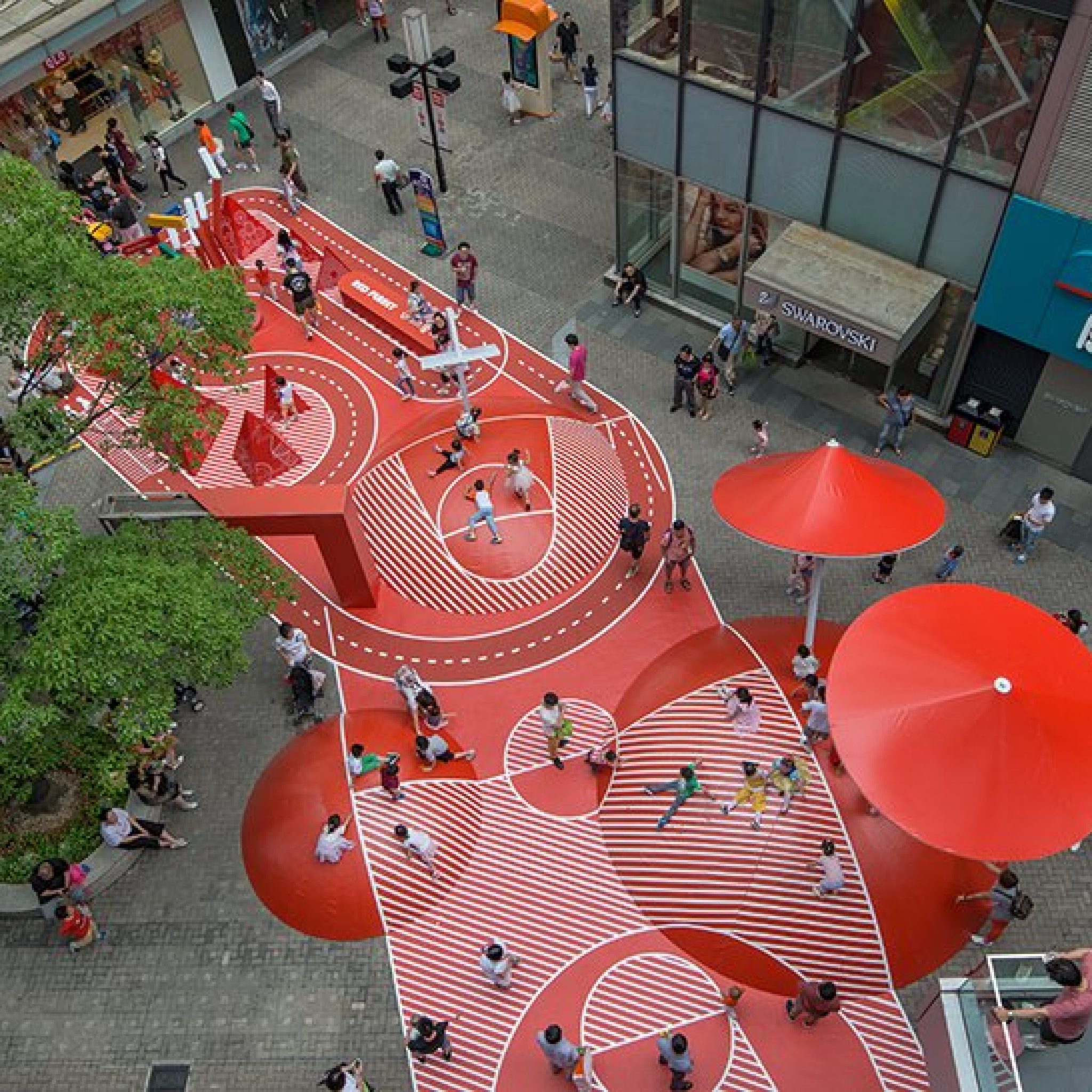 100Architects Design Vibrant Red Planet Playground in Shanghai - Arch2O.com
