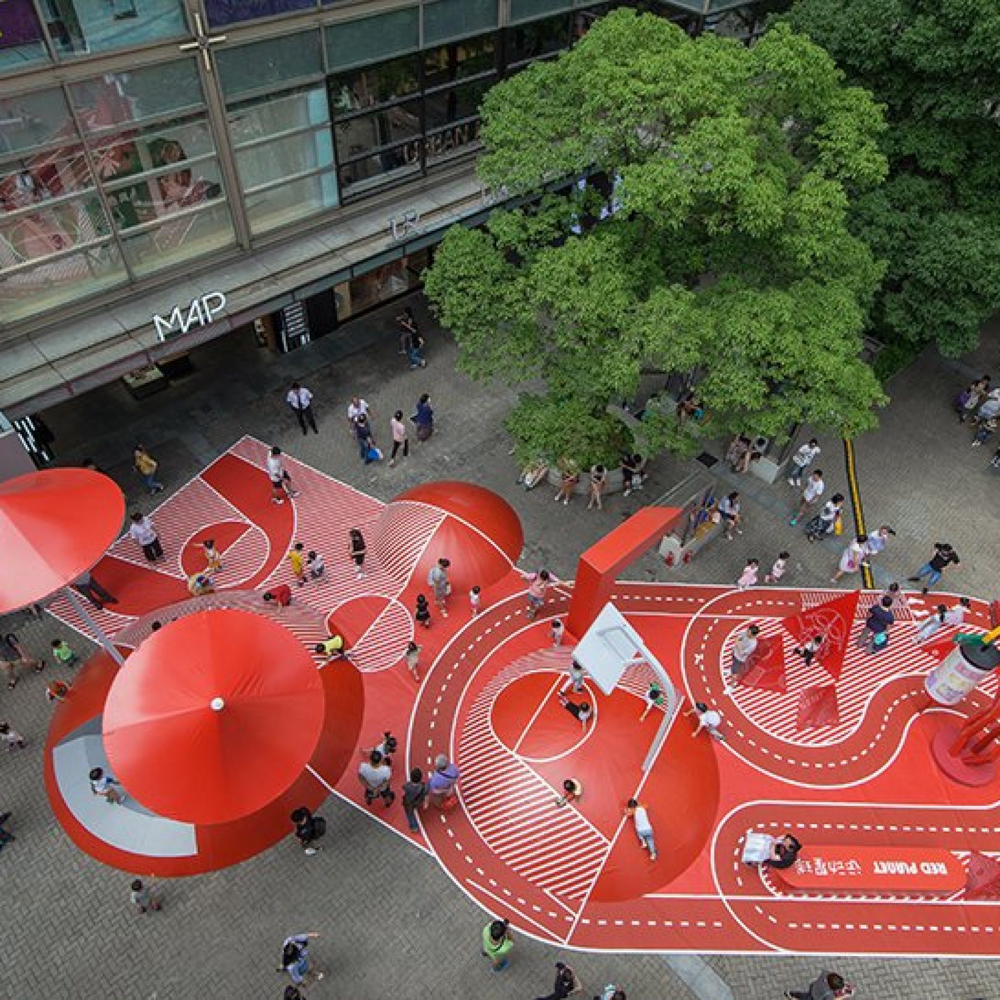 100Architects Design Vibrant Red Planet Playground in Shanghai - Arch2O.com