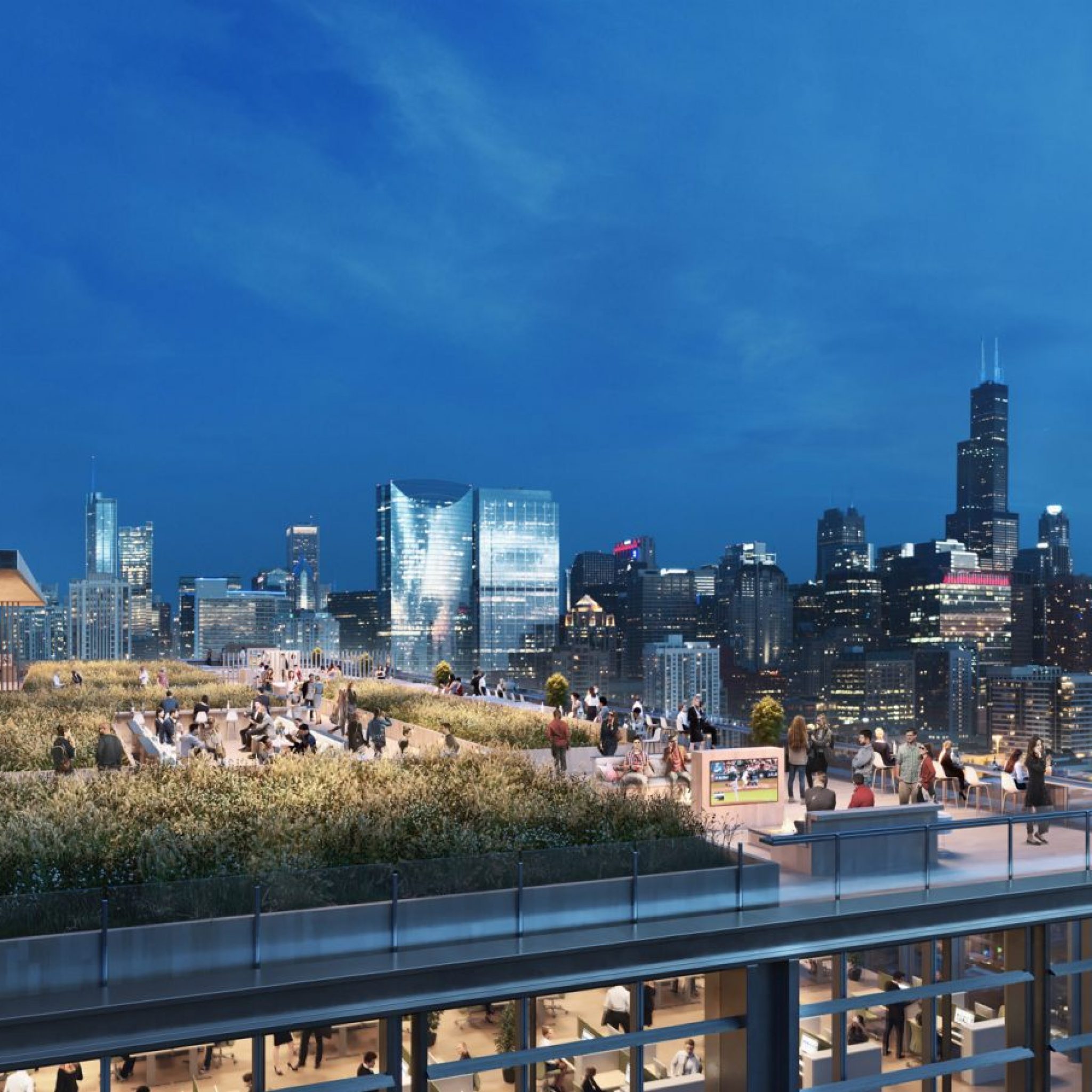 New Renderings for 'The Porch' Office Building in Chicago by SOM ...