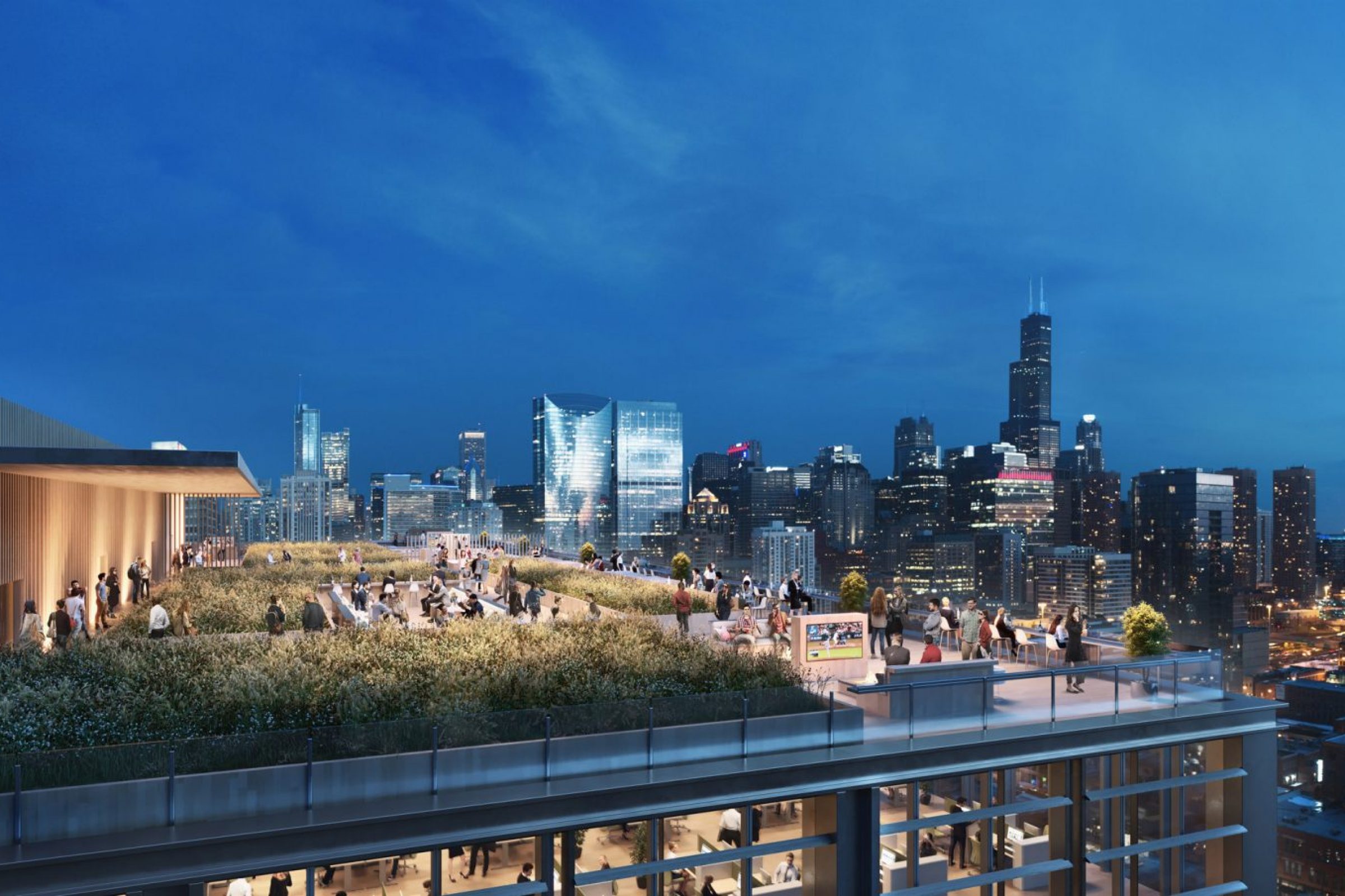 New Renderings for 'The Porch' Office Building in Chicago by SOM ...