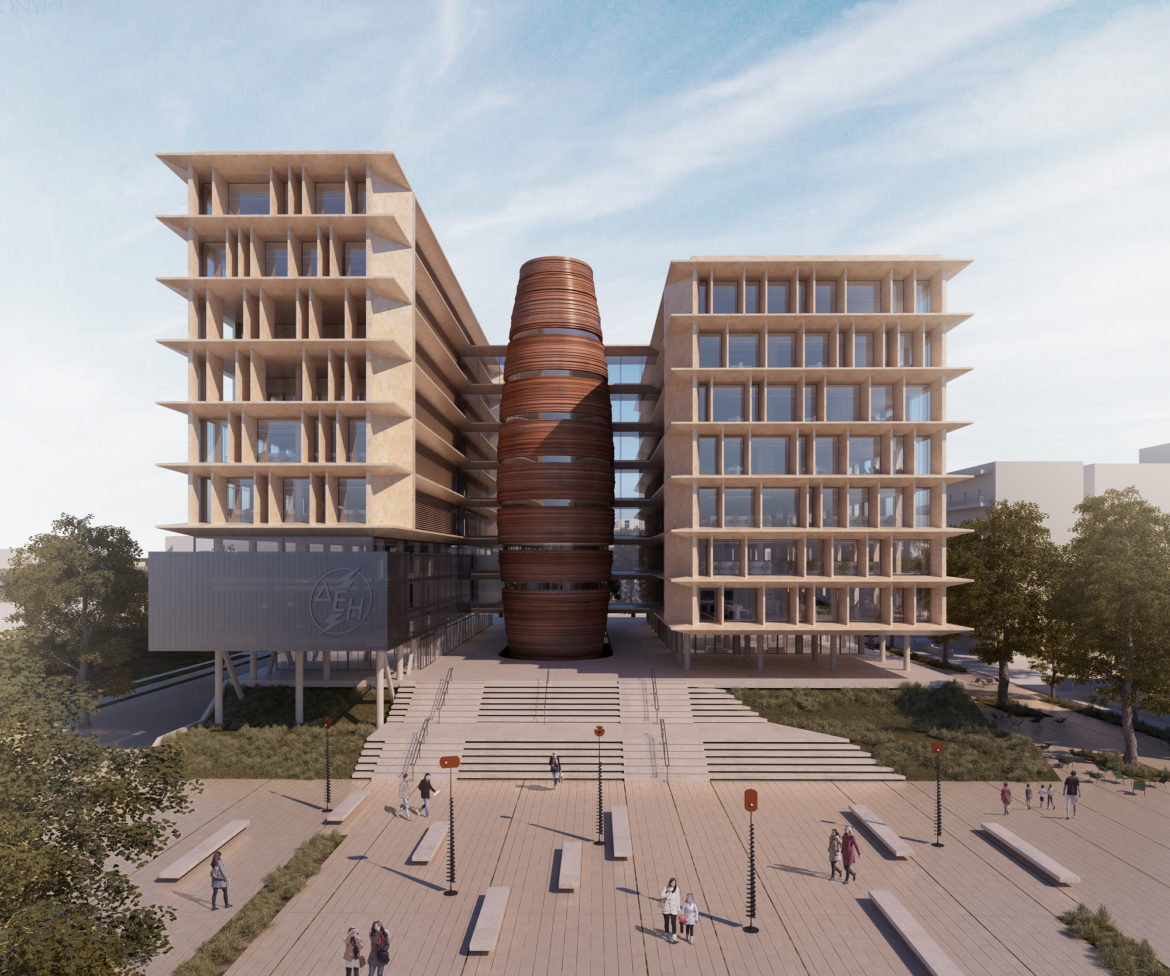 Winning Proposal for Public Power Corporation HQ Promotes Environmental ...