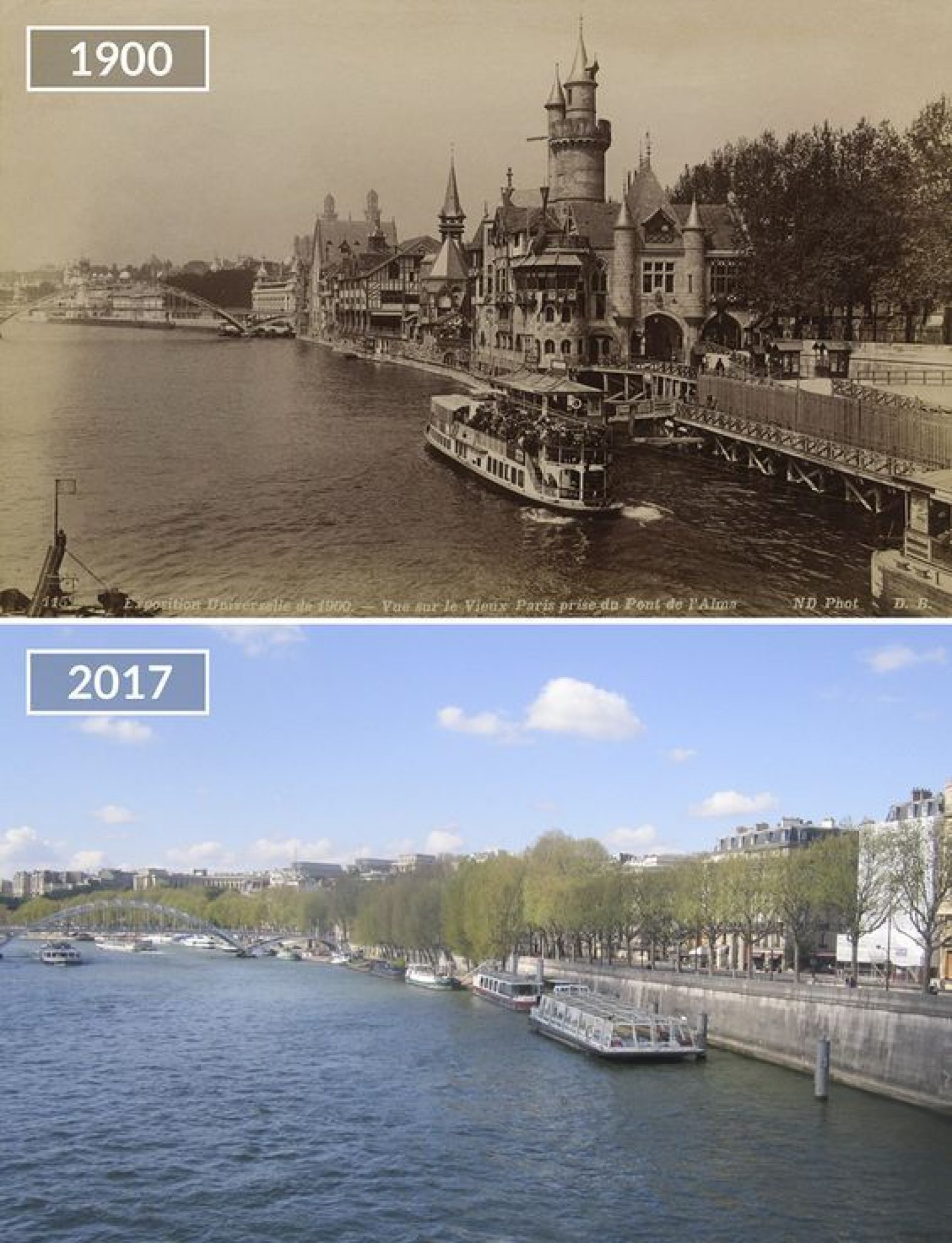 9 Paris Photos Showing The City's Transformation in Last 100 Years ...