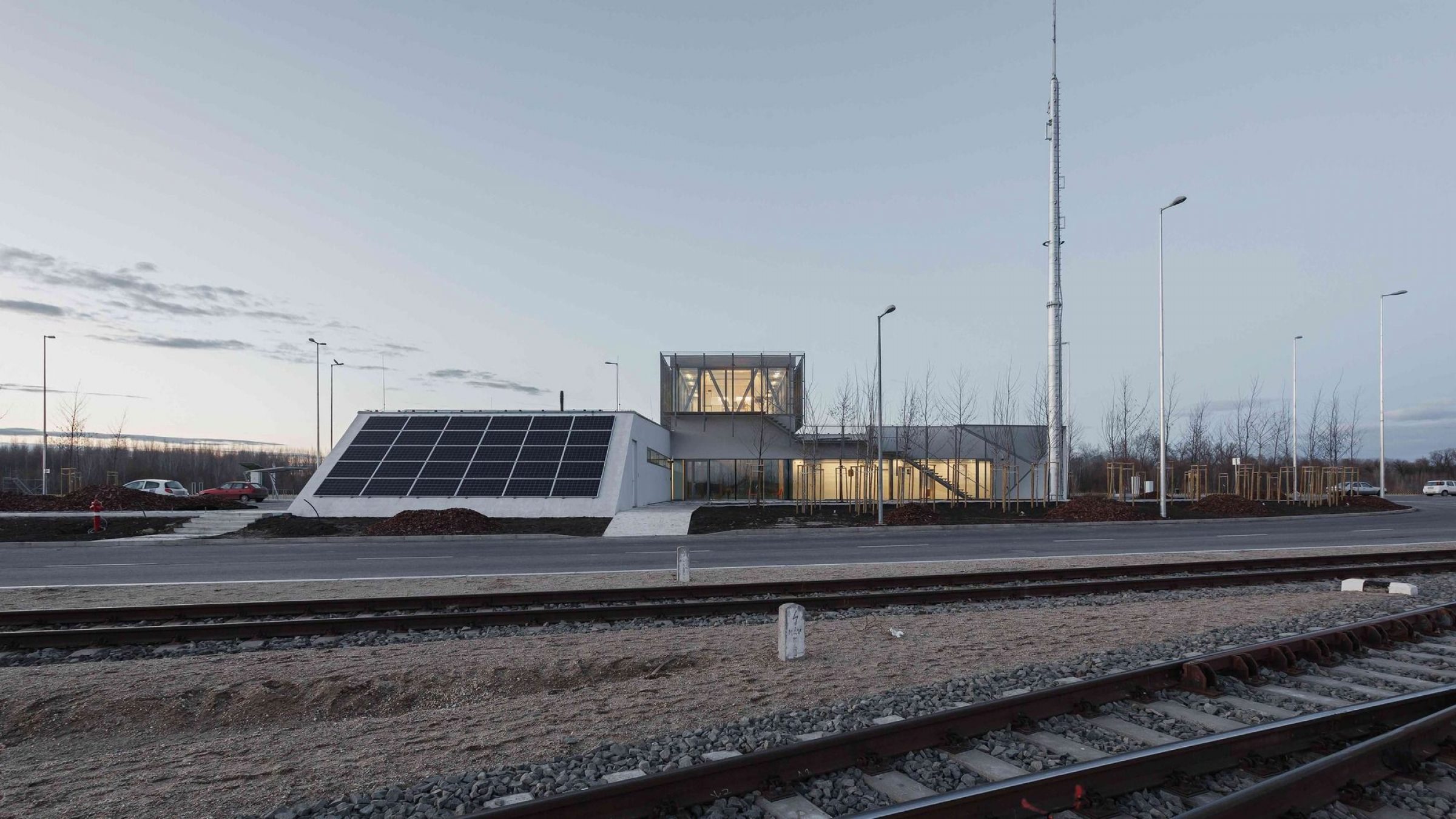 Győr-Gönyű National Public Port Control Building | sporaarchitects ...