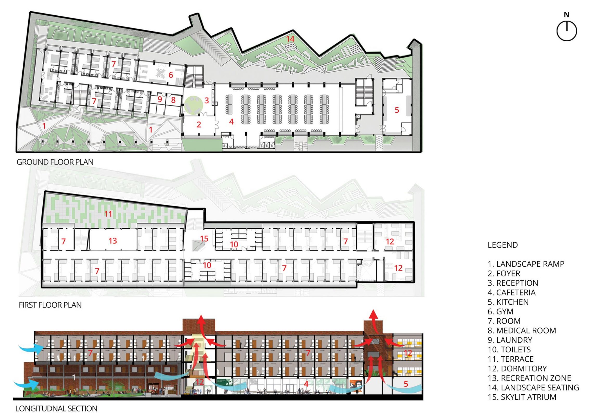 Boys Hostel Block | Zero Energy Design Lab - Arch2O.com