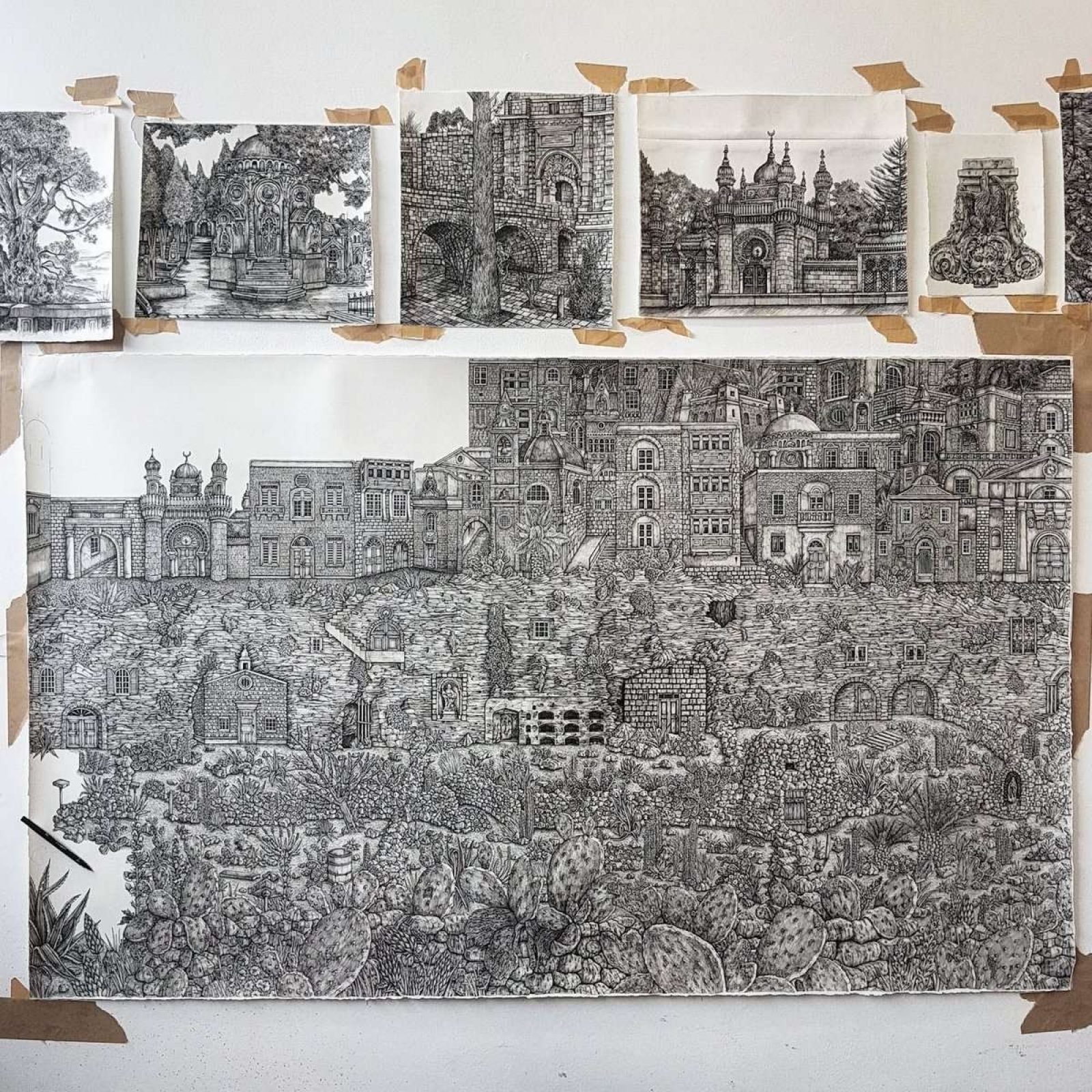 Hand Drawing Cities in Europe Re-imagined by This Illustrator