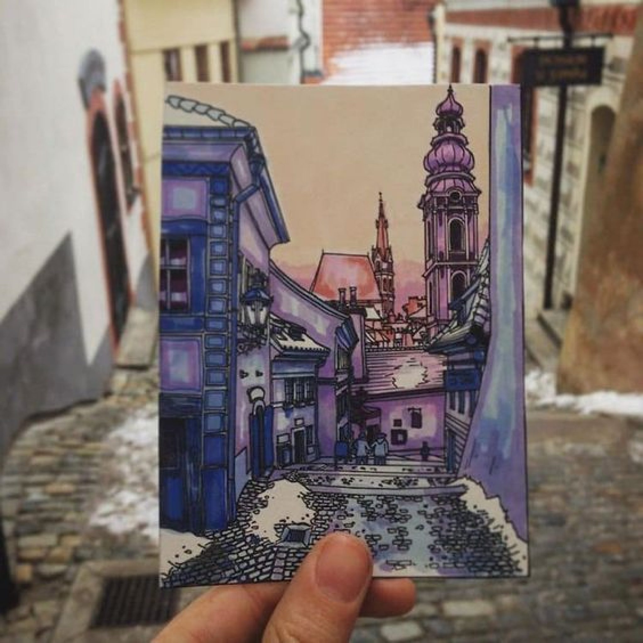 Hand Drawing Cities in Europe Re-imagined by This Illustrator