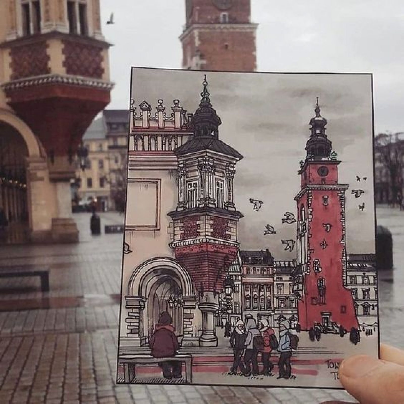 Hand Drawing Cities in Europe Re-imagined by This Illustrator