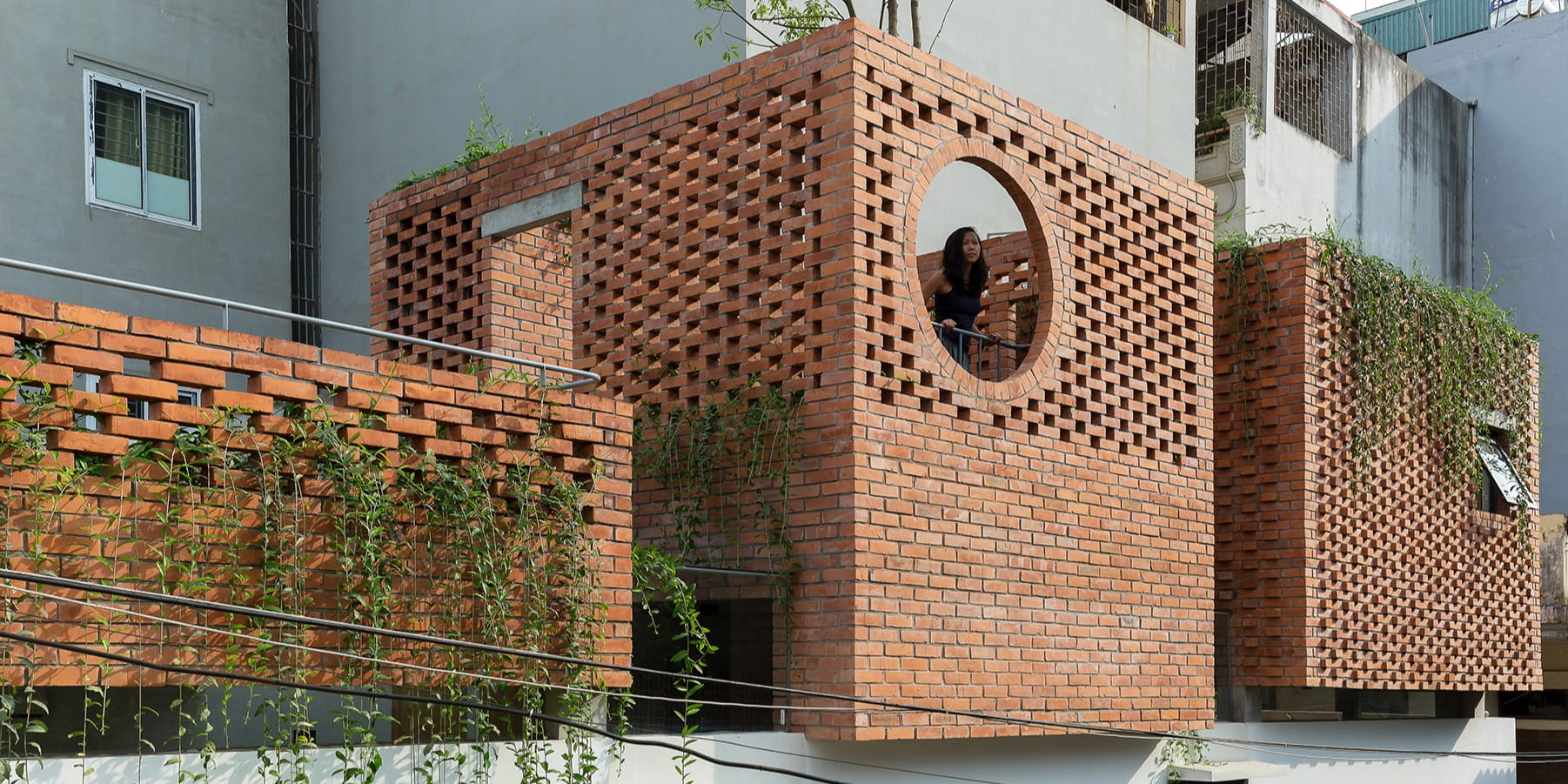 8 Interesting Brick Facades of Stack Bond - Arch2O.com