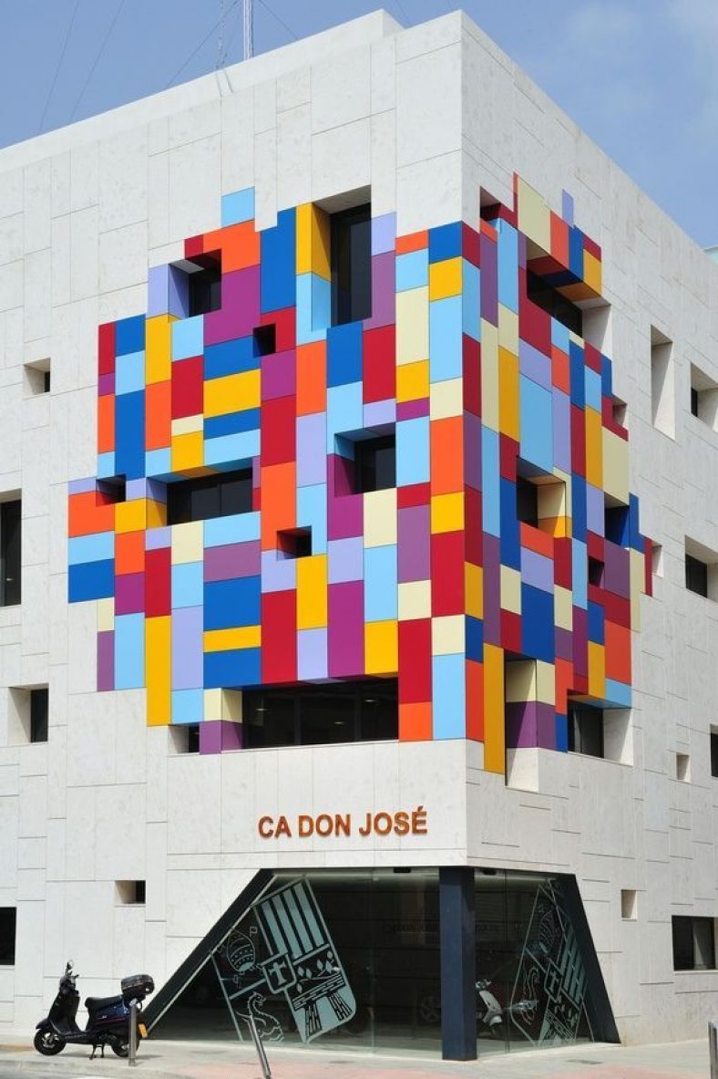 Introduce Colors to Your Architectural Facade Using Materials Other ...