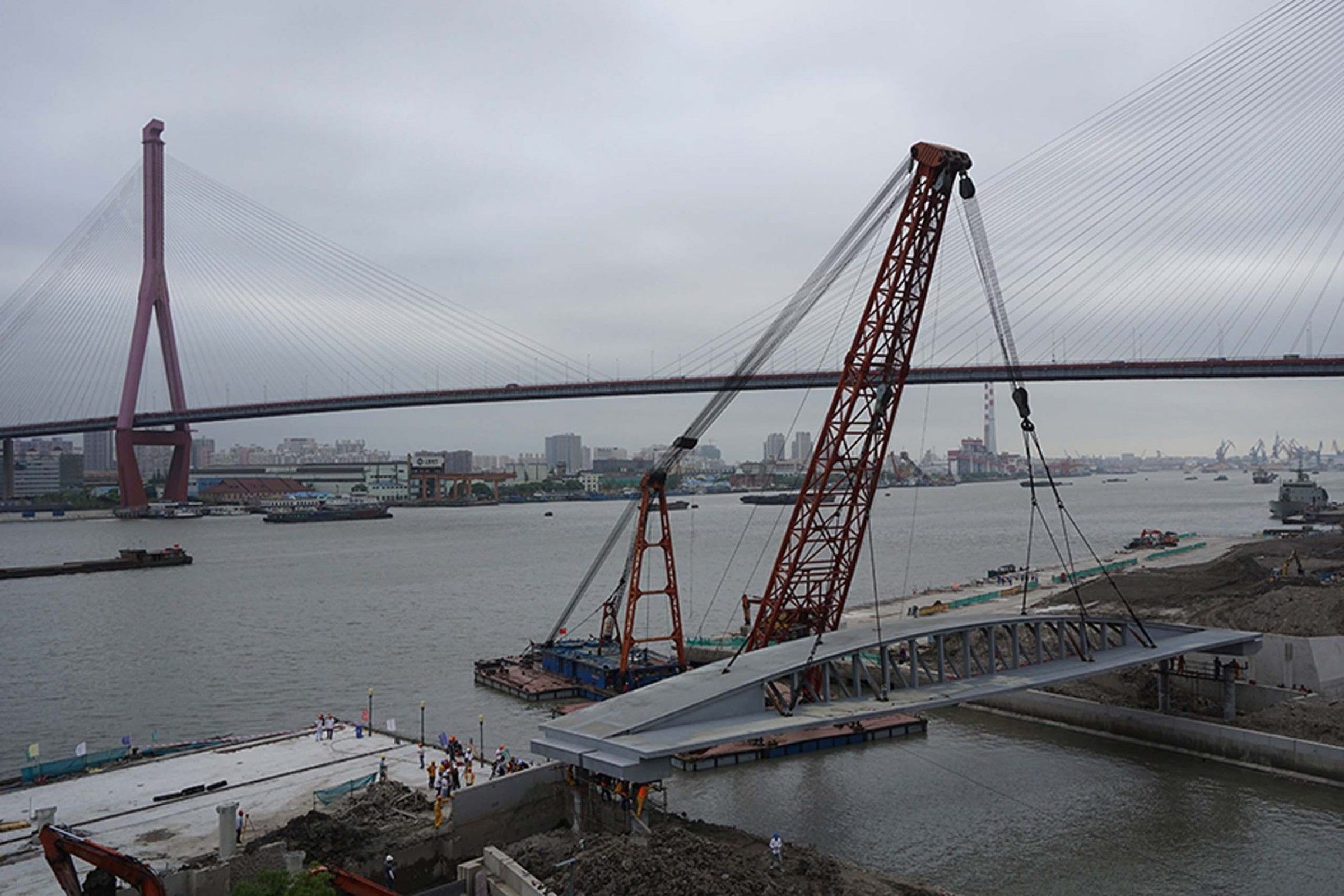Yangjing Canal Pedestrian Bridge | Atelier Liu Yuyang Architects ...