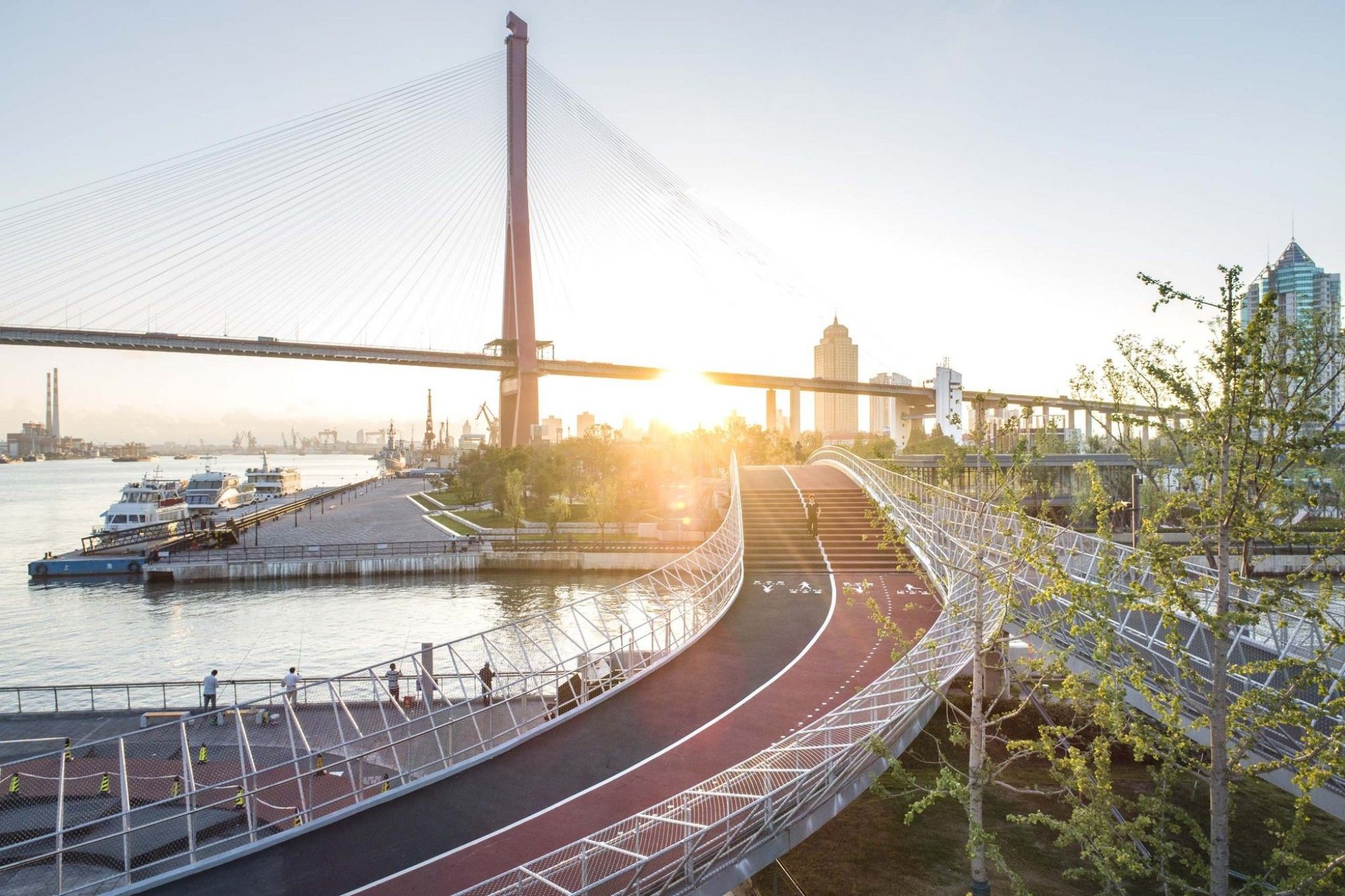 Yangjing Canal Pedestrian Bridge | Atelier Liu Yuyang Architects ...