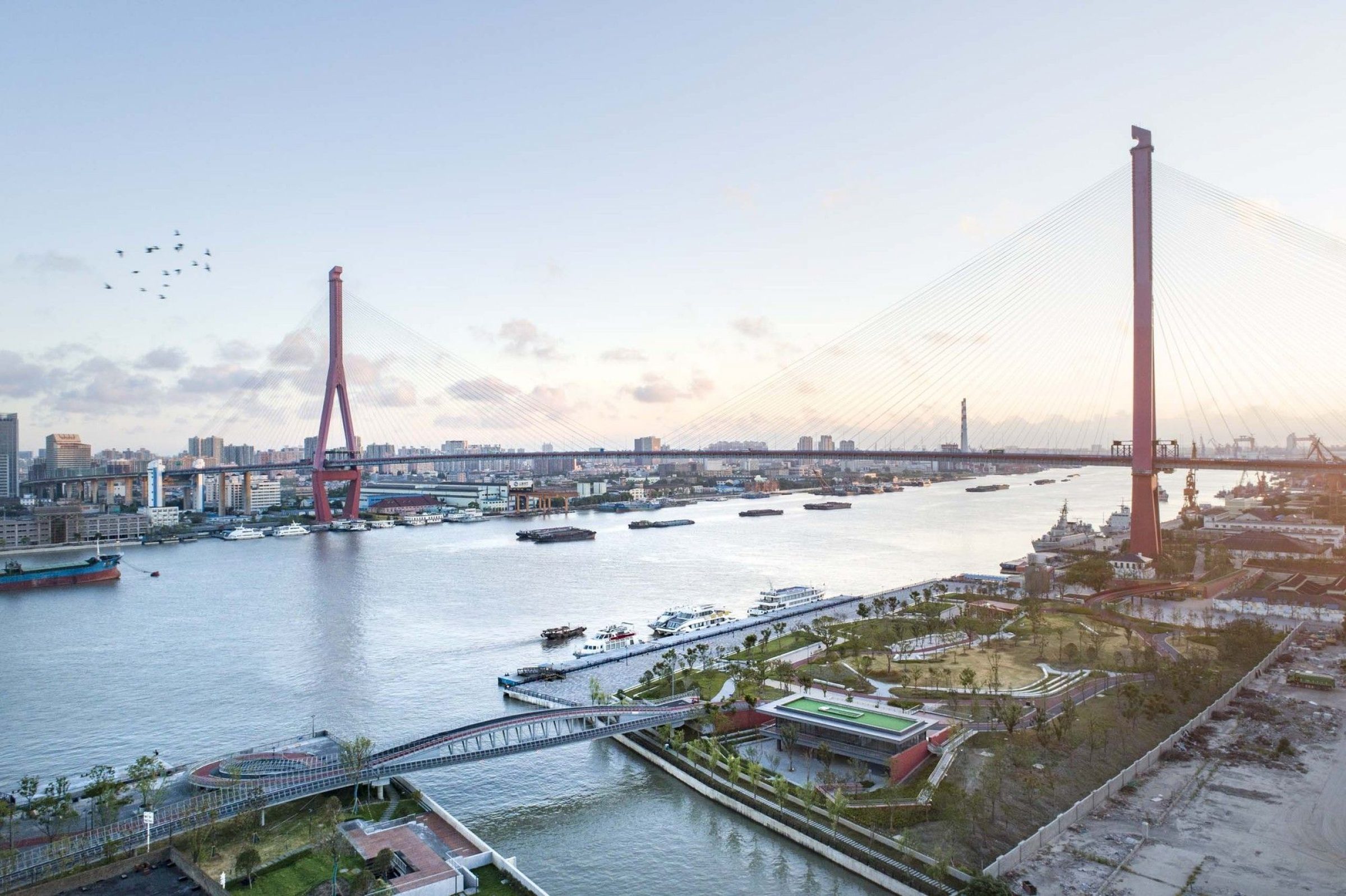 Yangjing Canal Pedestrian Bridge | Atelier Liu Yuyang Architects ...