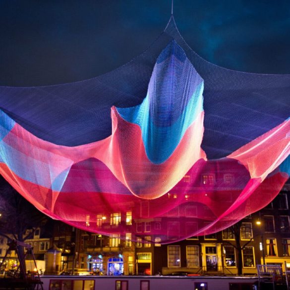 Railroad-Inspired Net Sculpture l Janet Echelman - Arch2O.com