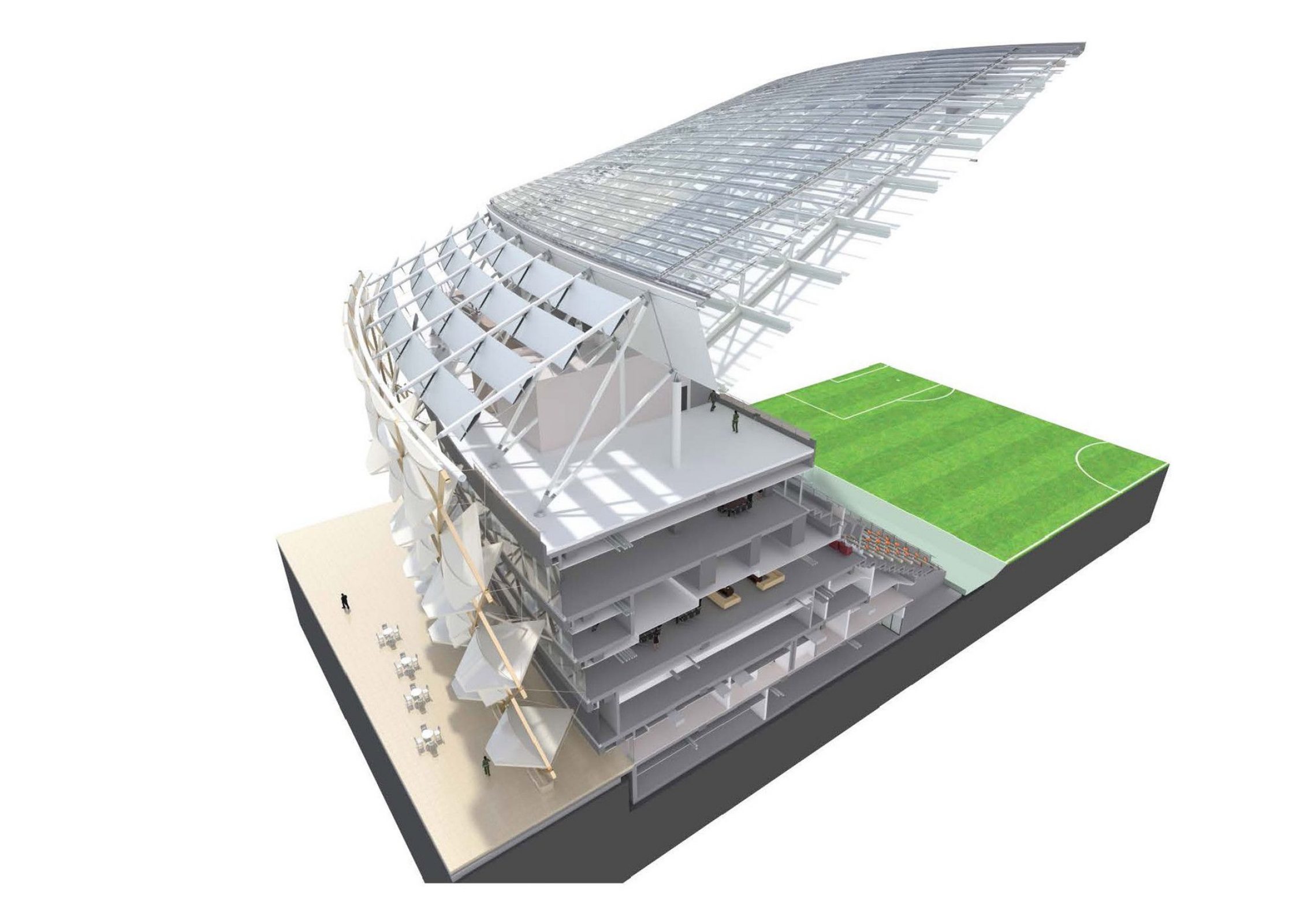 Hazza Bin Zayed Stadium | Pattern Design - Arch2O.com