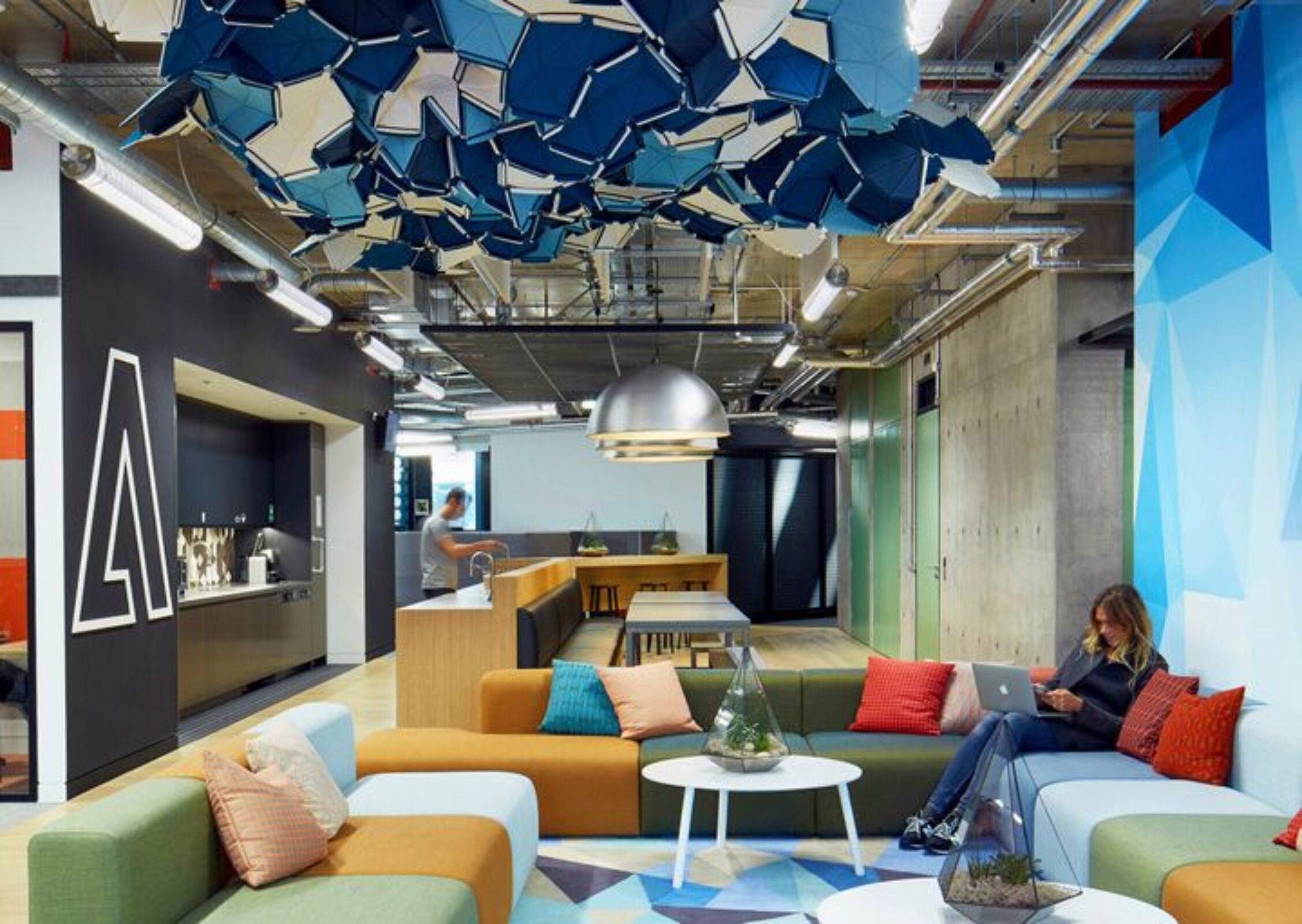 Adobe’s New London Office Features Industrial Yet Colorful Interior and ...