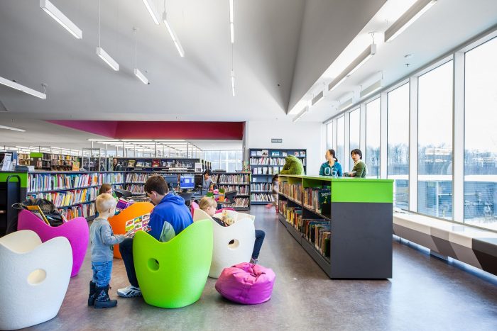 John M. Harper Branch Library & Stork Family YMCA | Teeple Architects ...