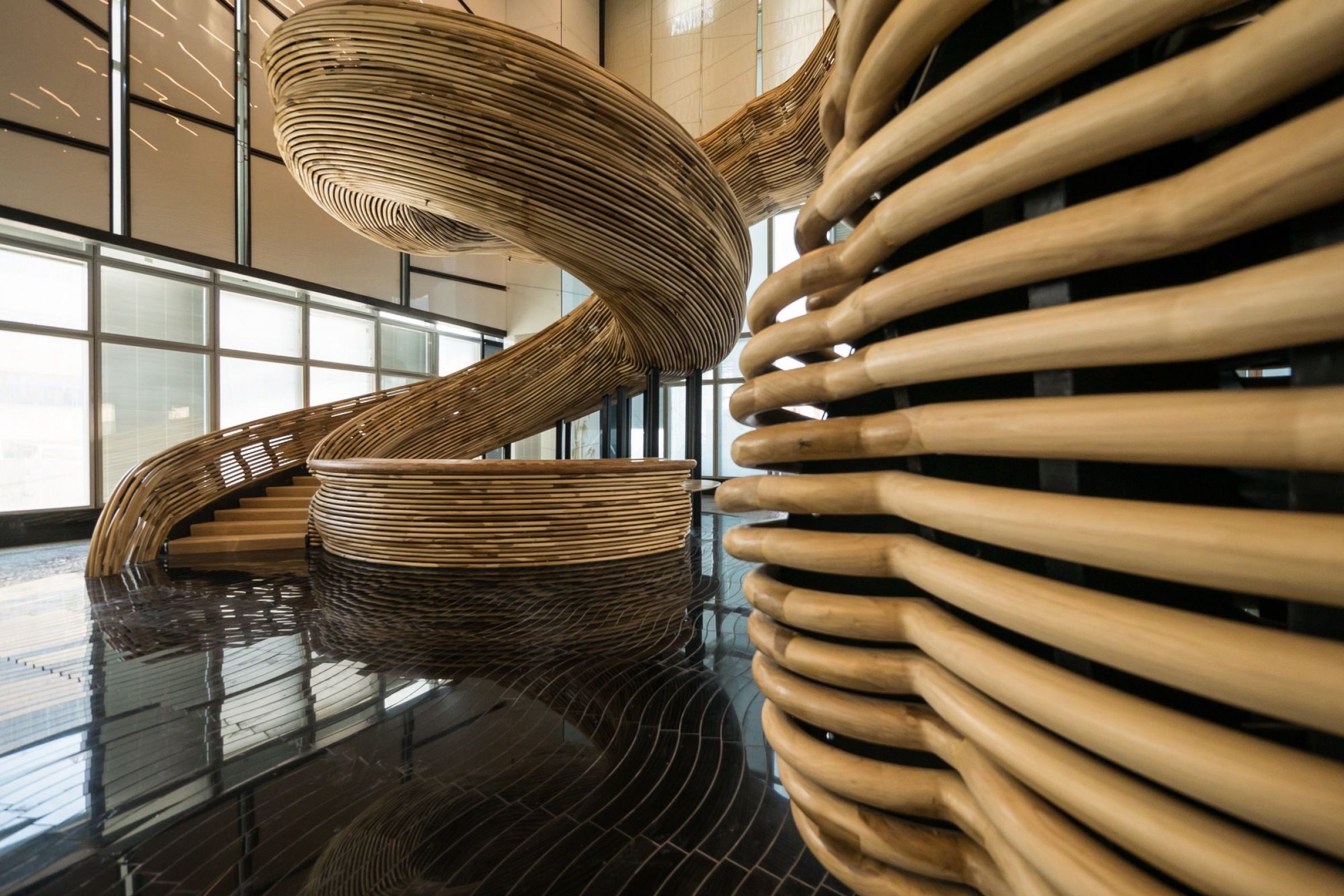 Atrium Tower Lobby l Oded Halaf and Crafted by Tomer Gelfand