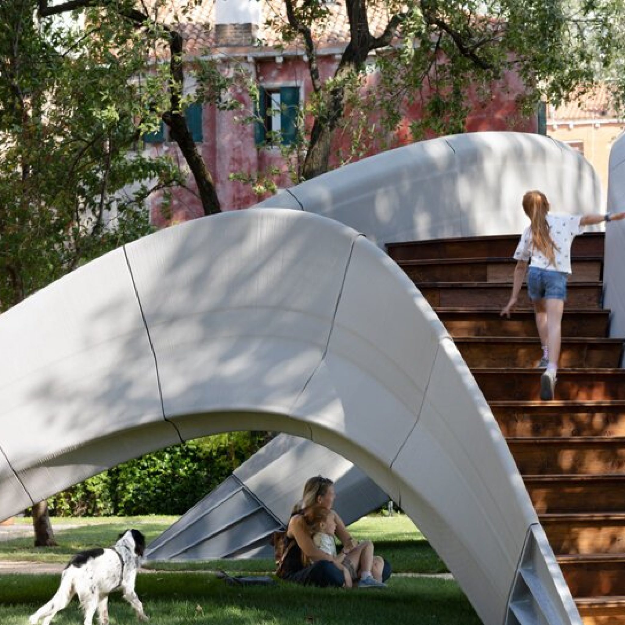 Striatus a first of its kind 3D concrete printed arched bridge now open