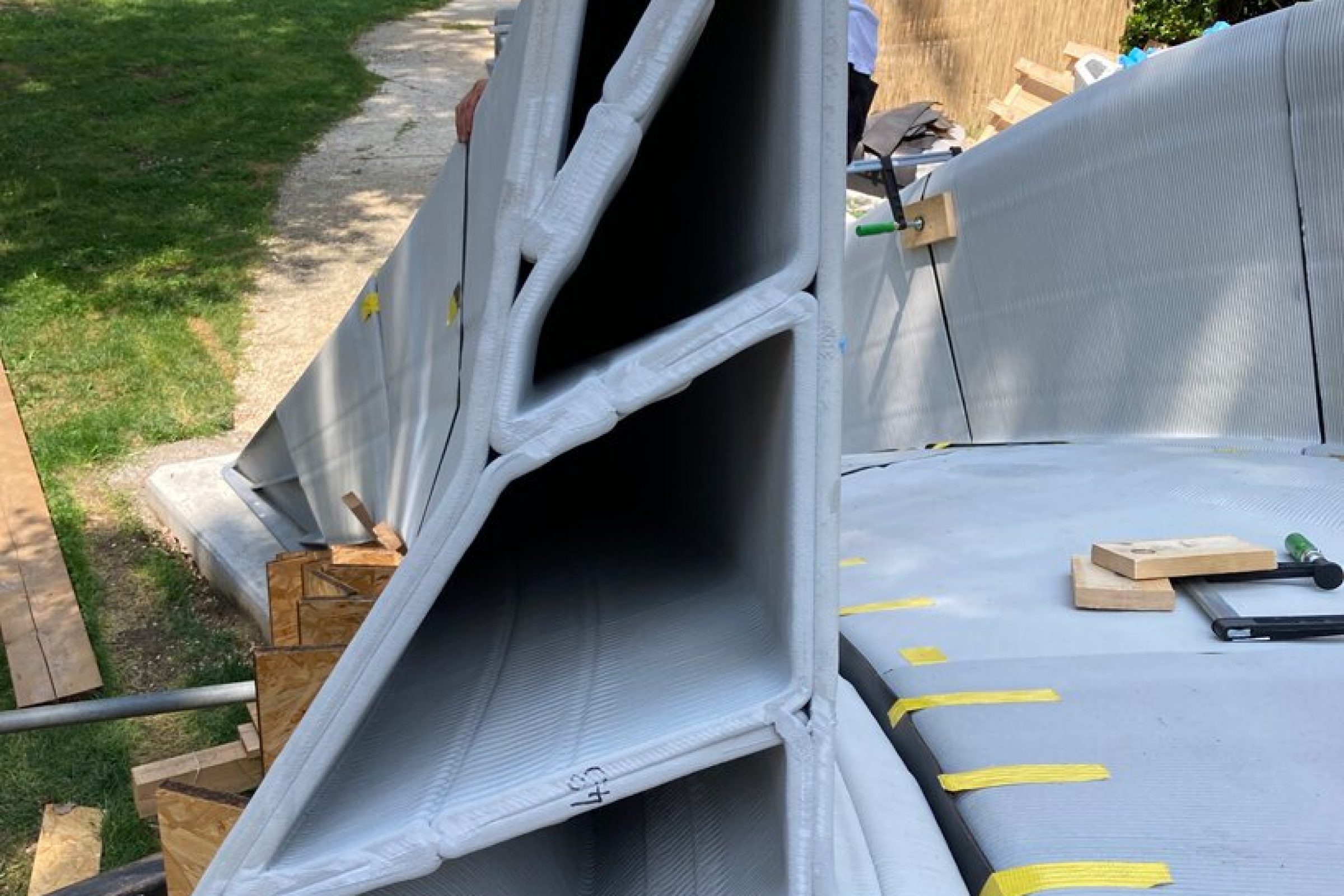 Striatus a first of its kind 3D concrete printed arched bridge now open