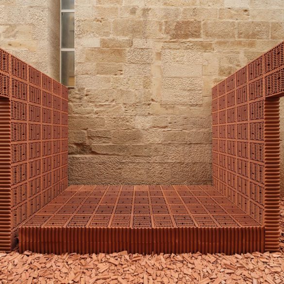 Attractive Temporary Brick Pavilion Explores Domestic Architecture