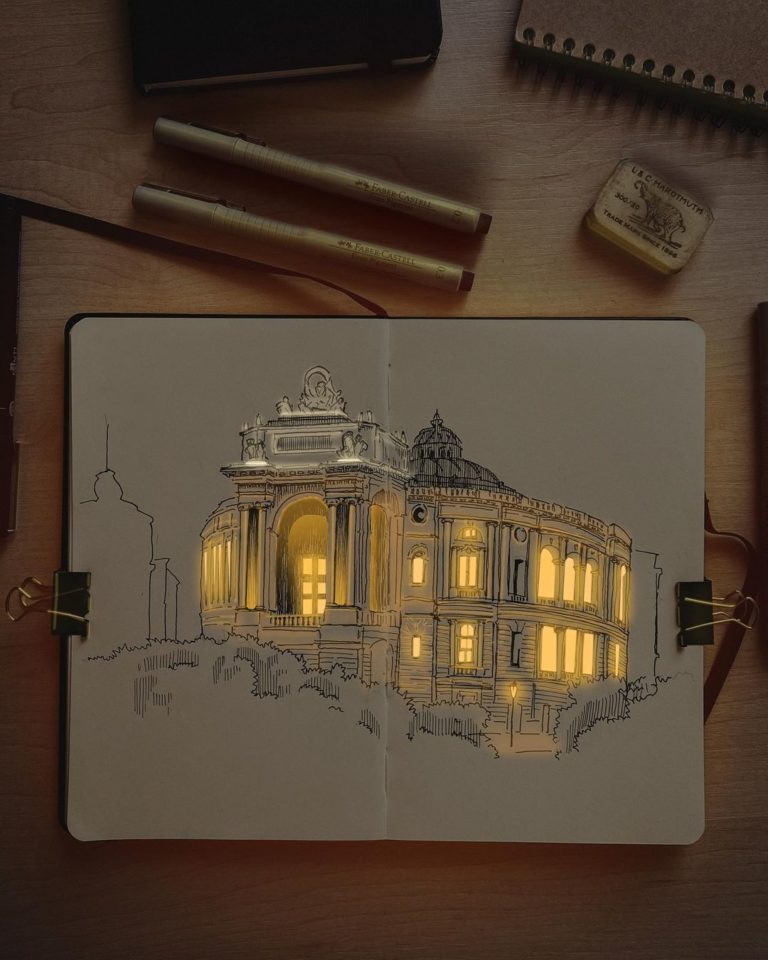 Glowing Ink Drawings? Artist's Secret Revealed!