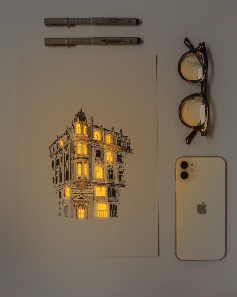Glowing Ink Drawings? Artist's Secret Revealed!