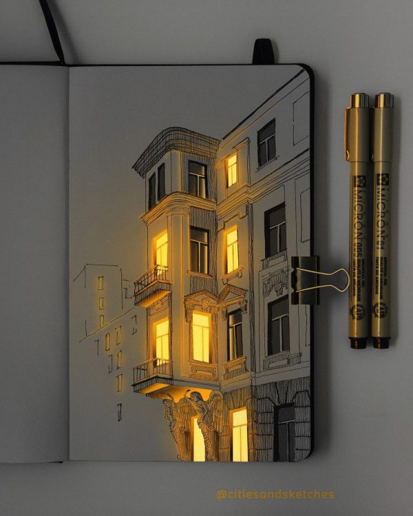 Glowing Ink Drawings? Artist's Secret Revealed!