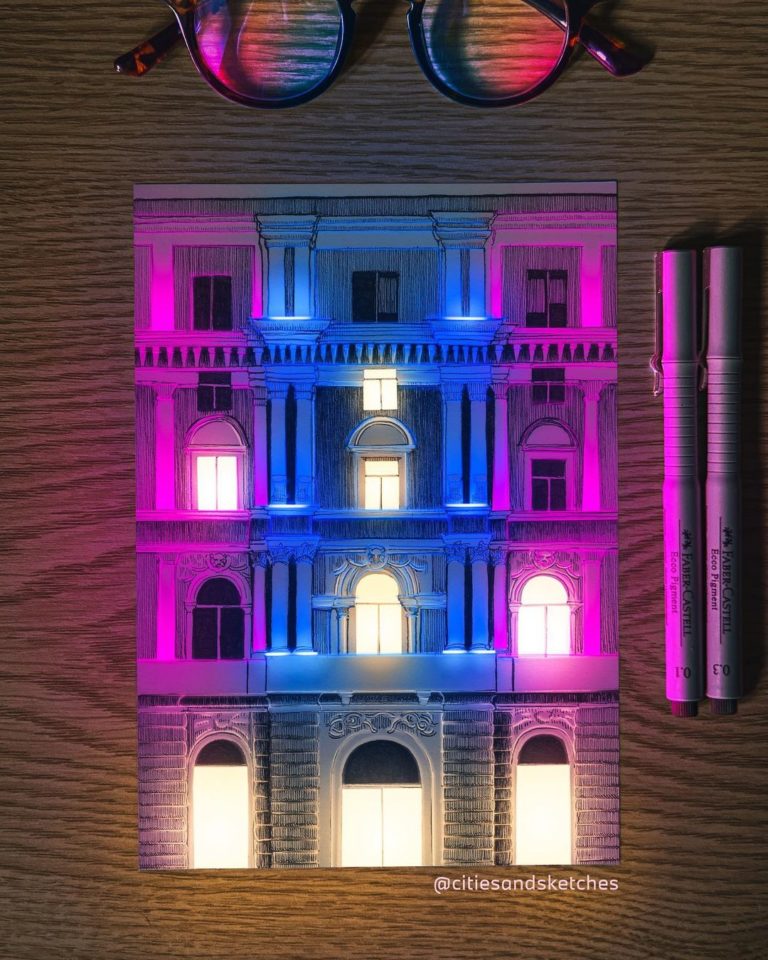 Glowing Ink Drawings? Artist's Secret Revealed!
