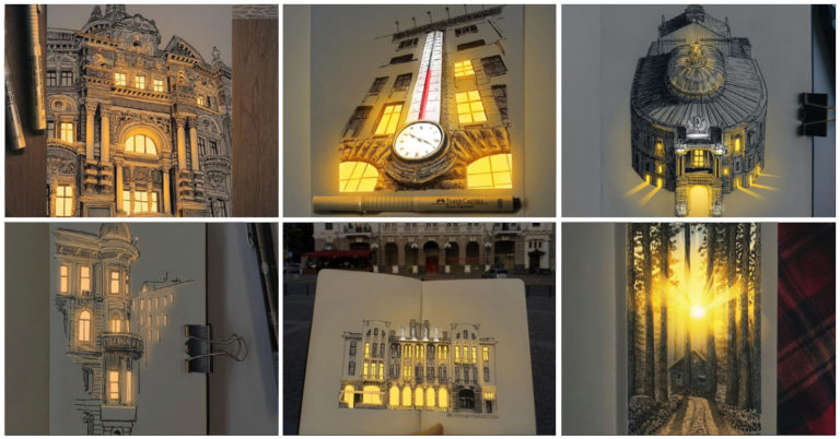 Glowing Ink Drawings? Artist's Secret Revealed!