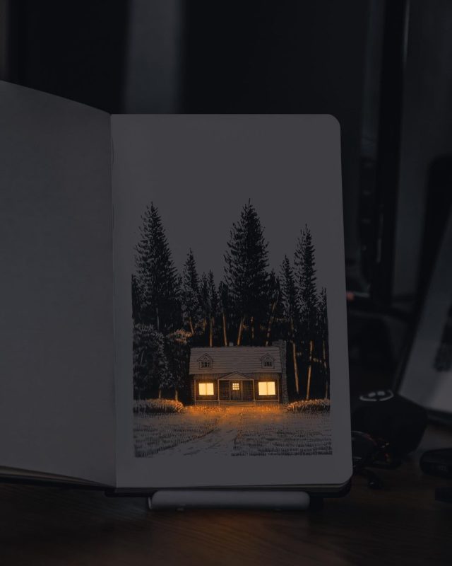 Glowing Ink Drawings? Artist's Secret Revealed!