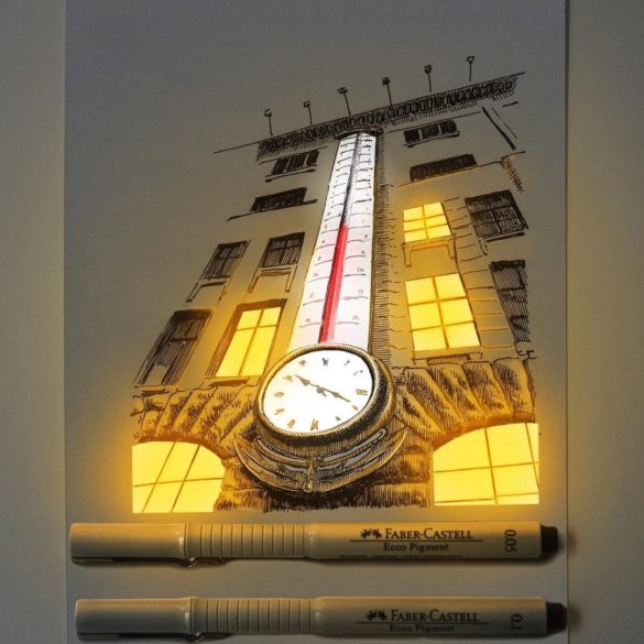 Glowing Ink Drawings? Artist's Secret Revealed!