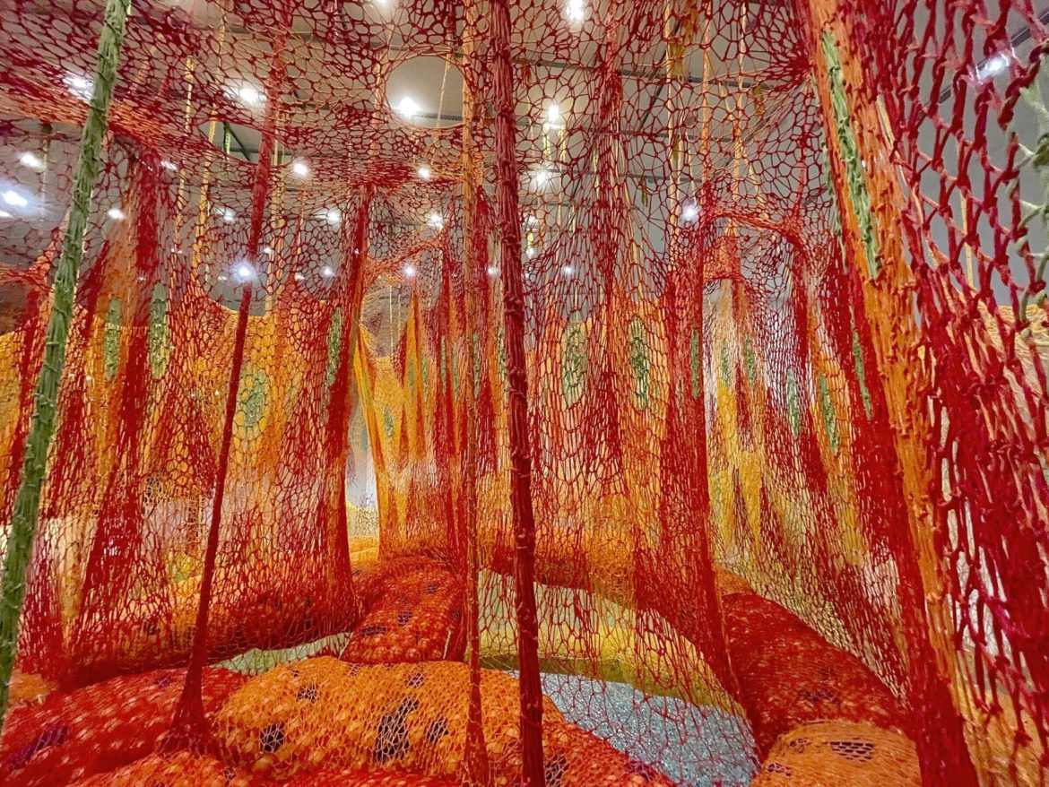 Watch the Lavish Largest Crochet Art Installation