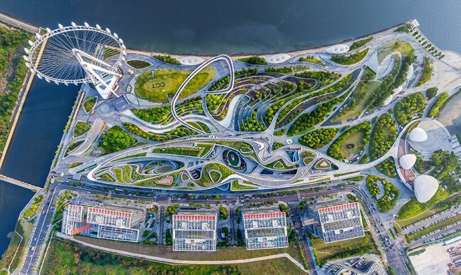 Laguarda.Low Architects Weaves Undulating Green Roofs Along Shenzhen Waterfront - Arch2O.com