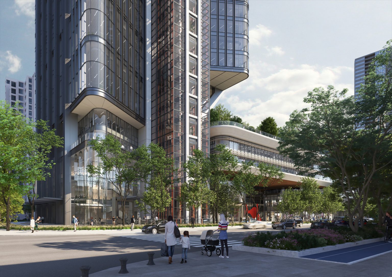 RSHP Uncovers 45-Storey Gigantic Shenzhen Tower Masterplans - Arch2O.com