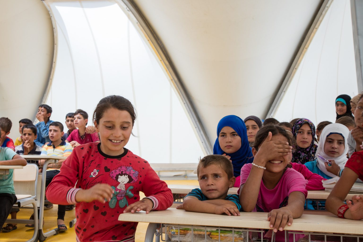 Zaha Hadid Architects Developed 27 EAA Foundation Tents for Refugee Societies to Use as Schools ...