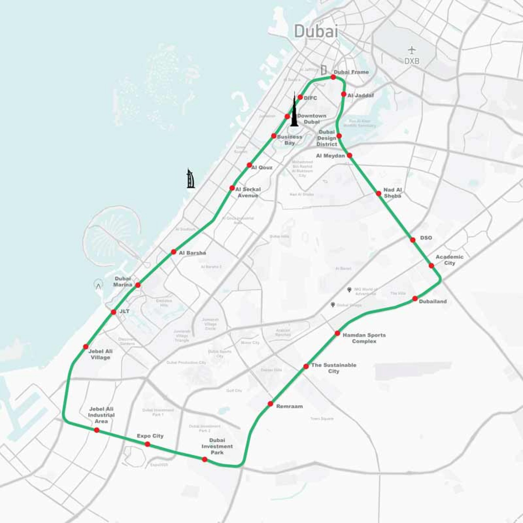 Dubai Unveils "The LOOP," a Gigantic 93km Climate-Controlled Pedestrian ...