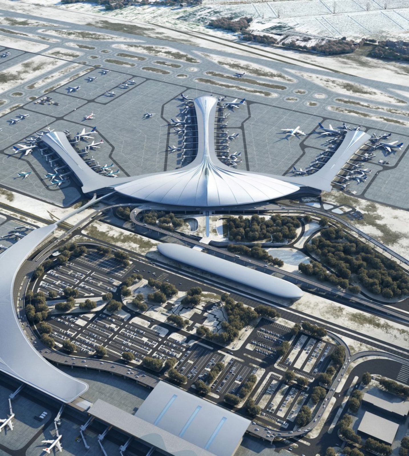 The New Terminal 3 of Changchun Airport's Winning Design Has Been ...