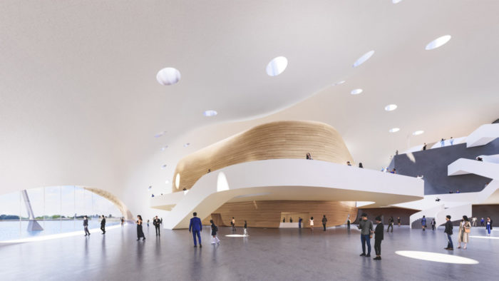 OPEN Architecture Reveals Flowing and Floating Yichang Grand Theater by ...