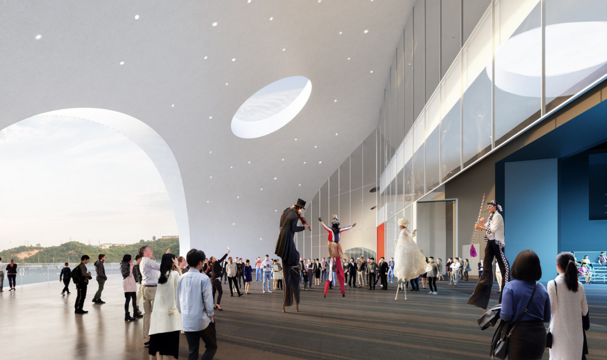 OPEN Architecture Reveals Flowing and Floating Yichang Grand Theater by ...