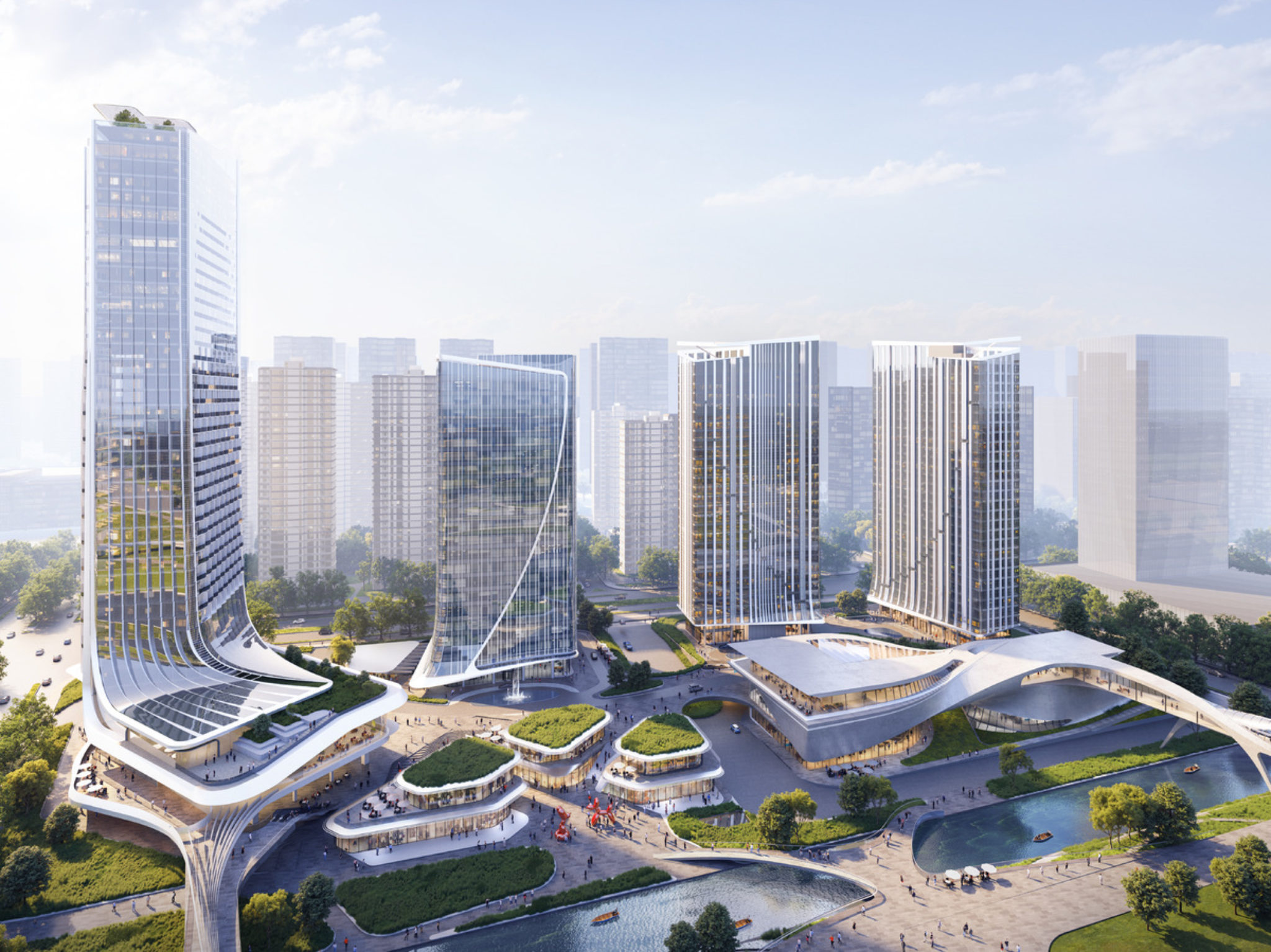 UNStudio Reveals the Gigantic K.Wah G72 Mixed-Use Complex in Nanjing - Arch2O.com